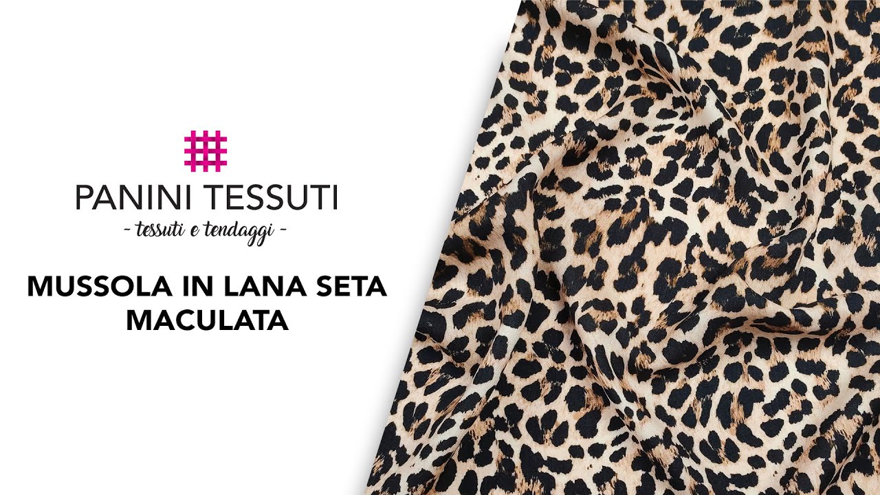 Mussola in Lana Seta Maculata - YouTube