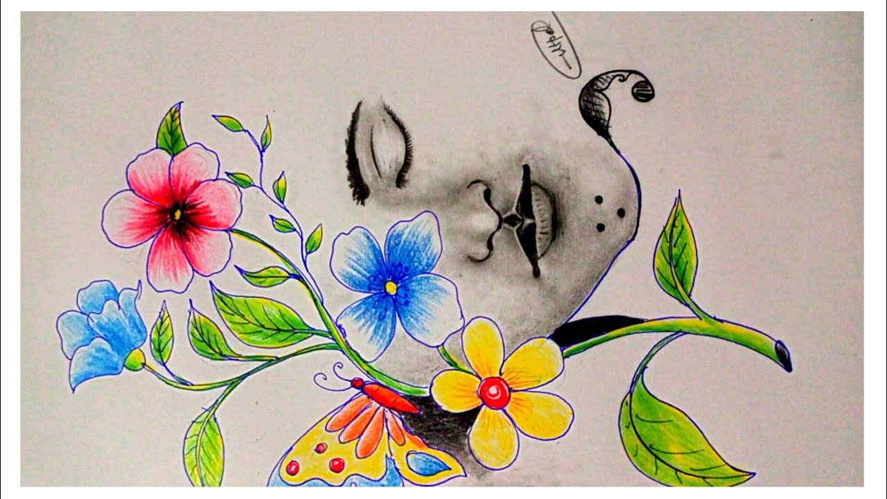 How to Draw creative drawing for beginners step by step #indiandrawing ...