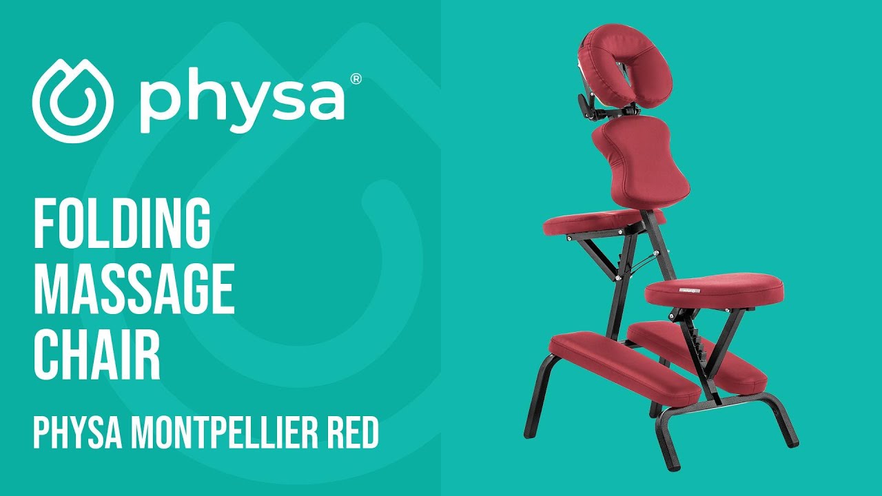 Folding Massage Chair Physa MONTPELLIER RED | Product presentation ...