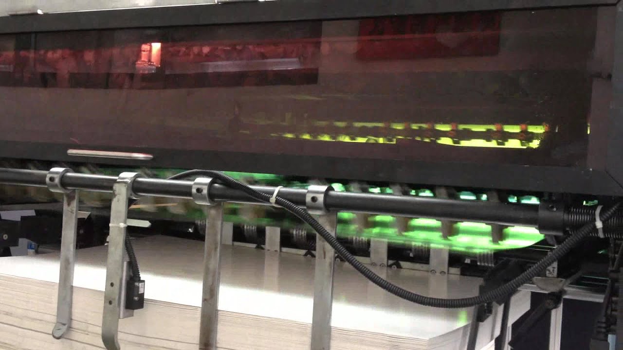 Spot UV Varnishing Machine - YouTube