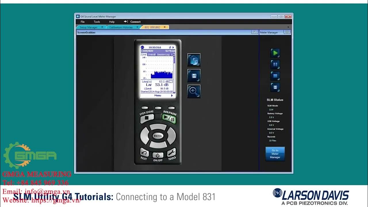 Kết nối với Model 831 bằng Phần mềm tiện ích G4 LD | GMGA MEASURING ...