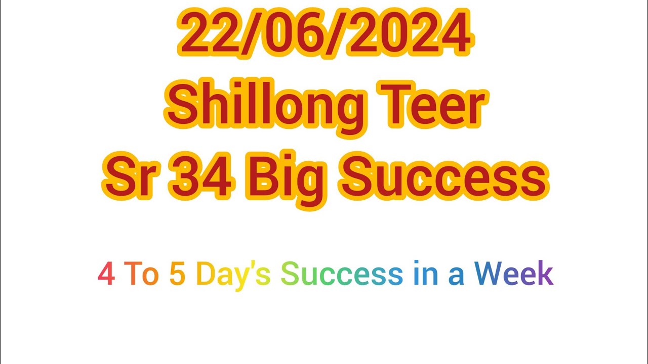 22/06/2024||Sr 34 Big Success... - YouTube