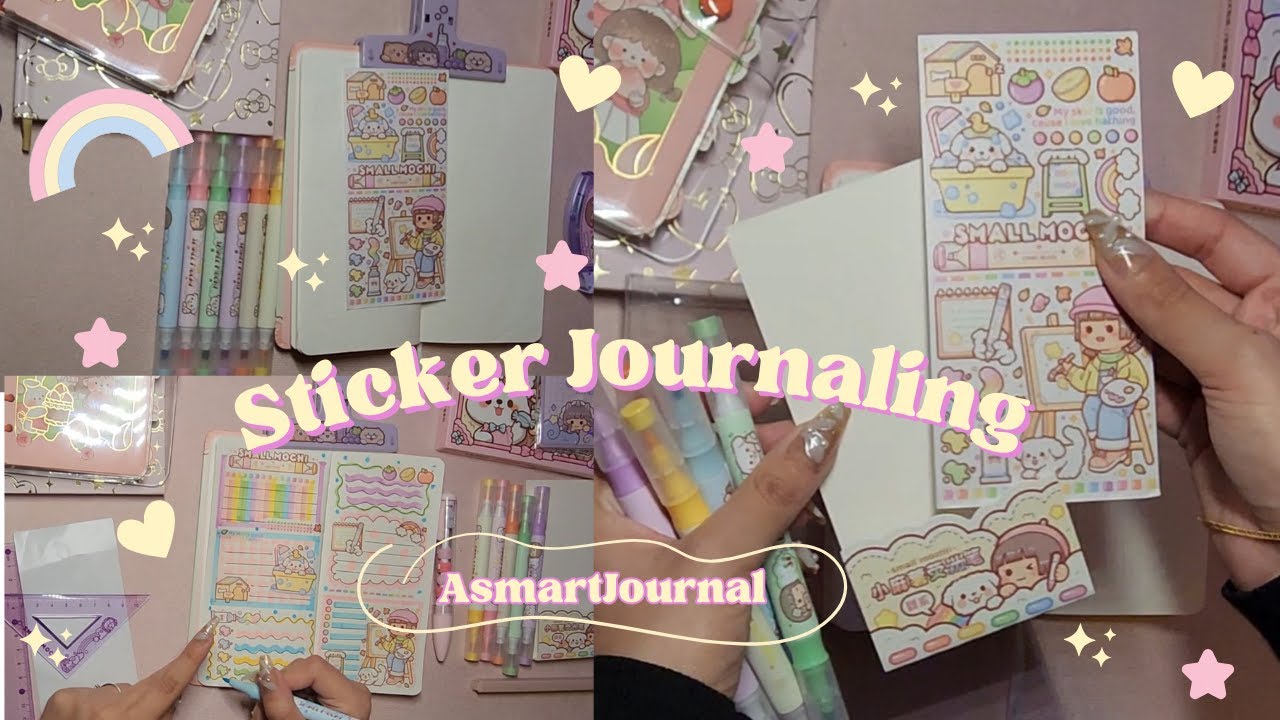 Small Mochi Journal || Sticker Journal w/ Small Mochi Supplies🎀 ...