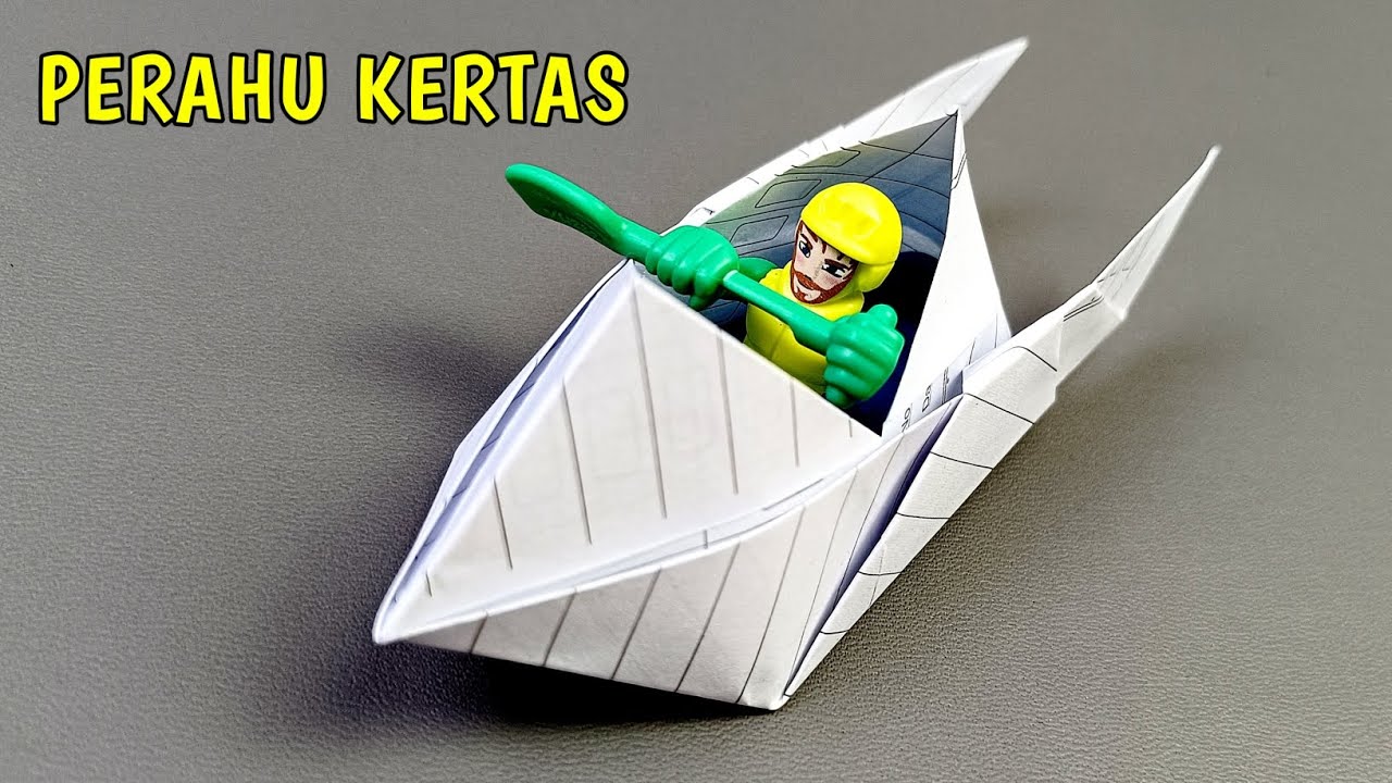 Origami, Cara Membuat Perahu Dari Kertas - YouTube