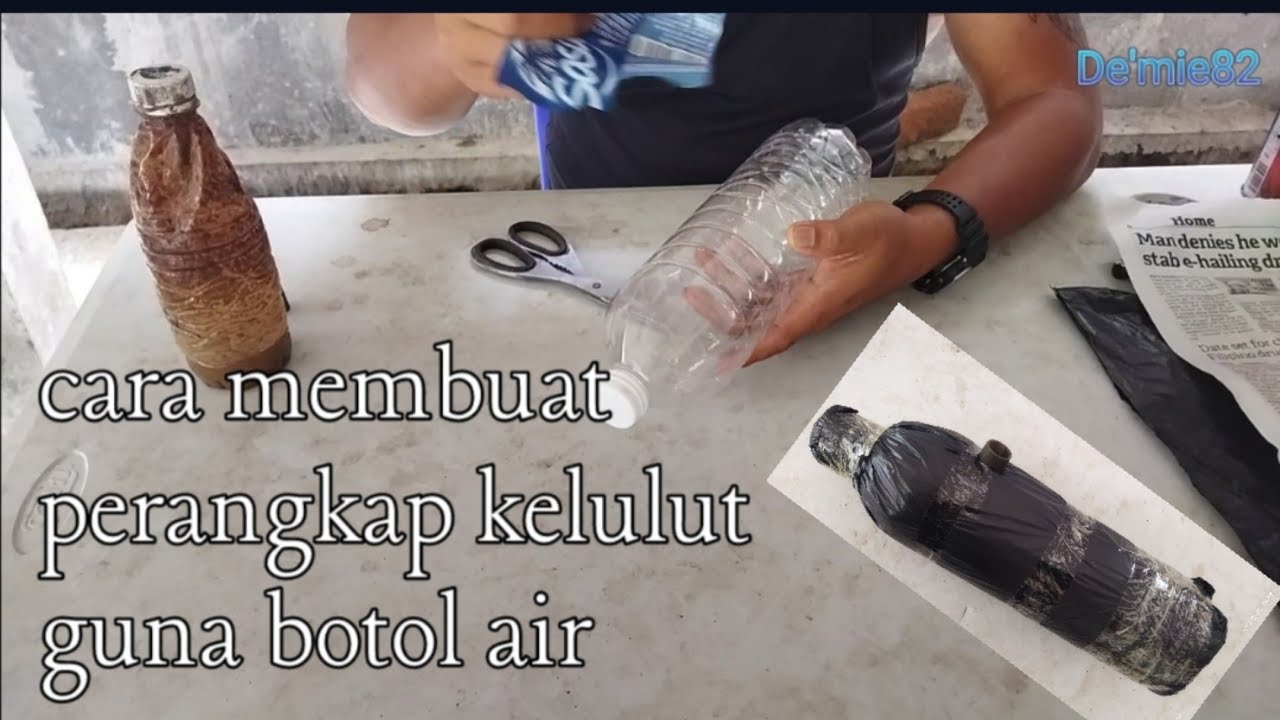 Cara membuat perangkap kelulut guna botol AIR - YouTube