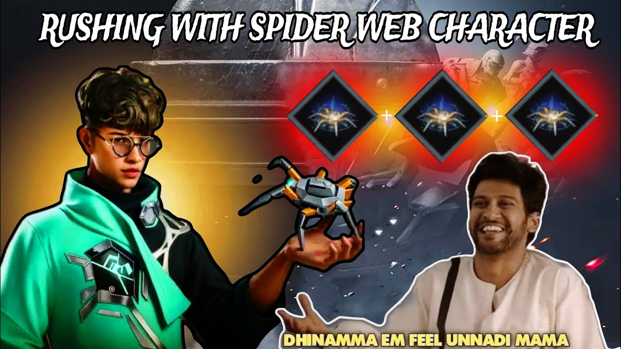 Free Fire BOOYAH 🔥Spider Web Character #freefire #ffcollab # ...