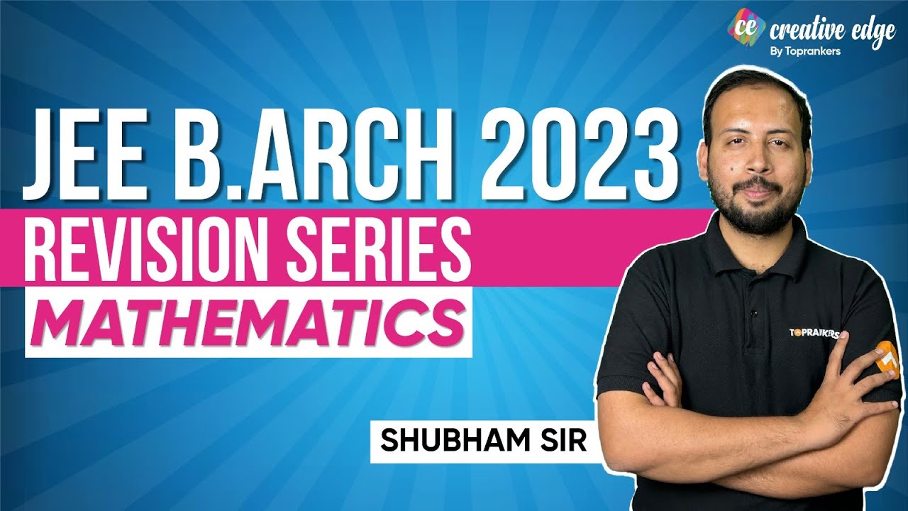 JEE B.ARCH 2023 Exam Preparation | JEE B.ARCH Mathematics Complete ...