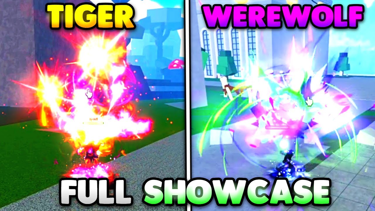FULL Tiger & Werewolf Fruit BEST Showcase in Blox Fruits! (Leopard ...