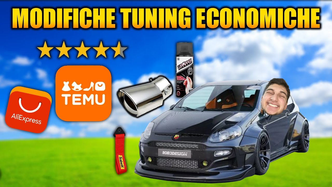 MODIFICHE AUTO ECONOMICHE per rendere la tua auto TUNING con pezzi ...