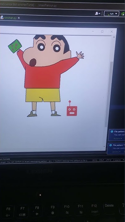 Sinchan Drawing Using Python - YouTube