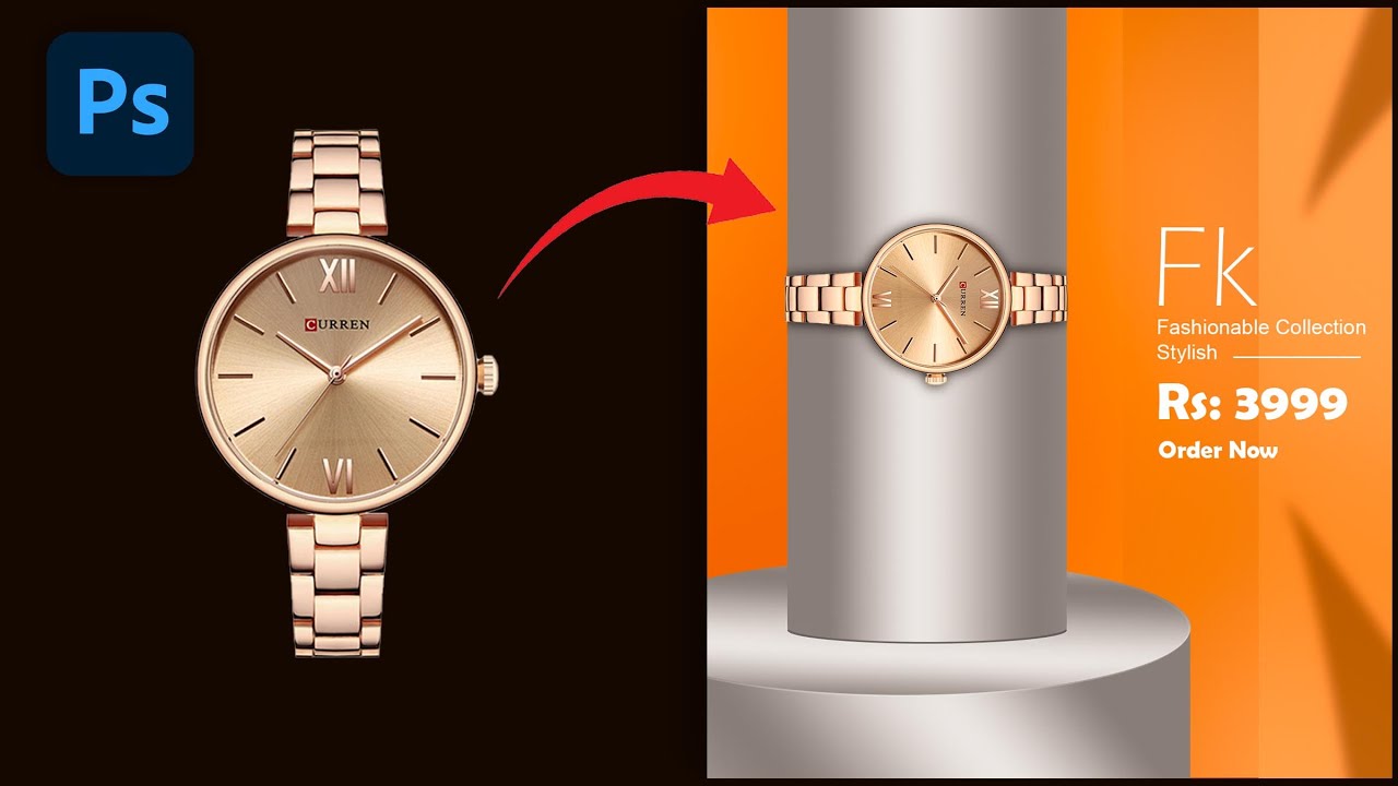 Watch Manipulation in Adobe Photoshop | Product Manipulation #1 # ...