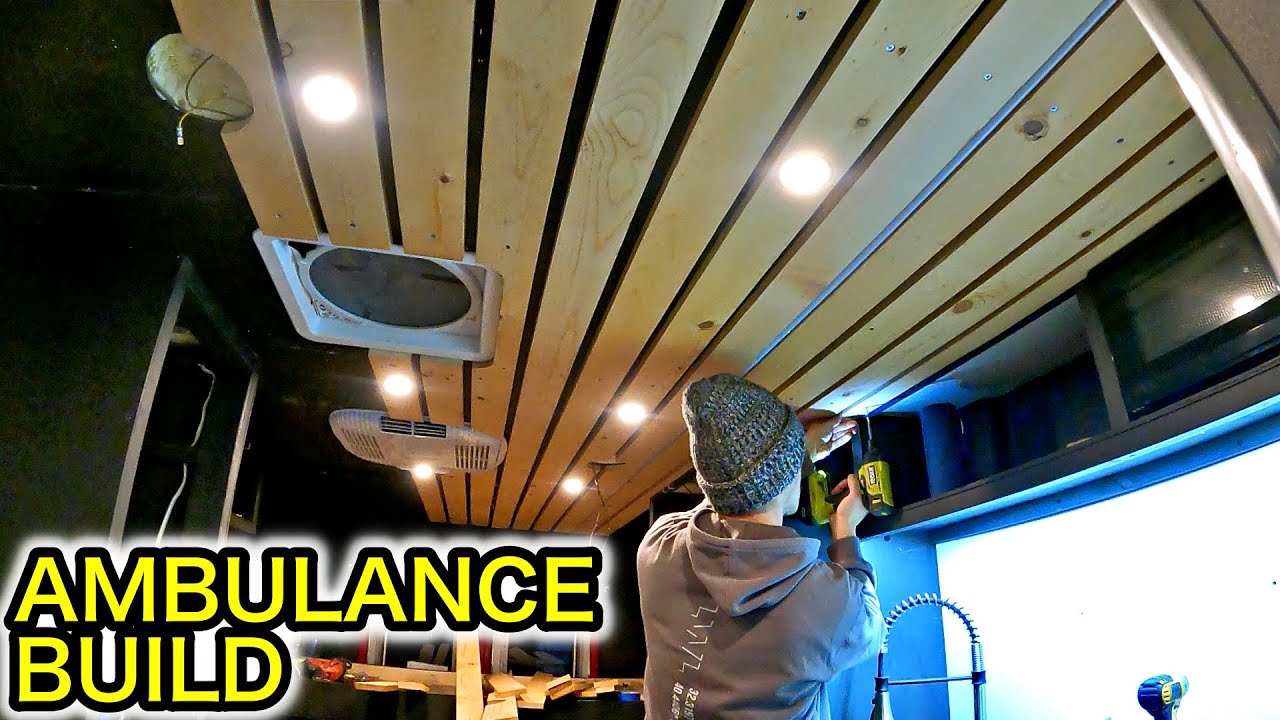 Slatted Ceiling | Luxury Ambulance Build Episode 7 - YouTube