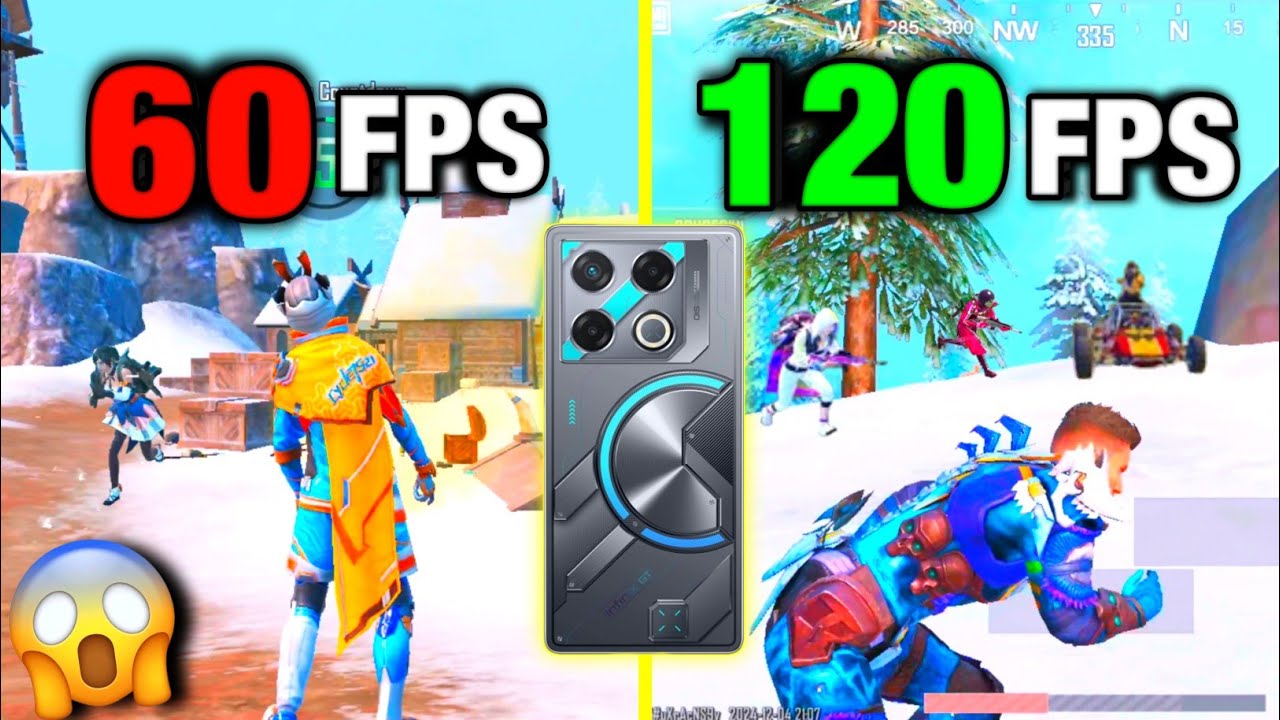 60 fps Vs 120 fps🔥infinix GT 20 Pro FPS Comparison TEST | infinix GT 20 ...