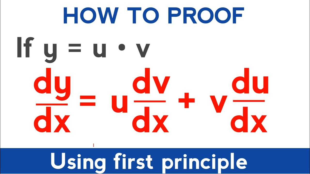 Proof of the product rule for derivatives - YouTube
