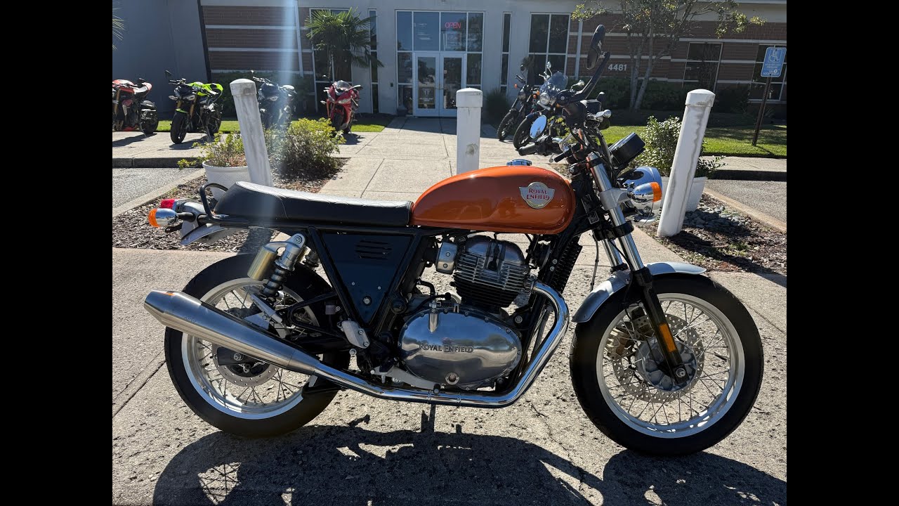 2021 Royal Enfield Interceptor 650 Orange PreOwned - YouTube