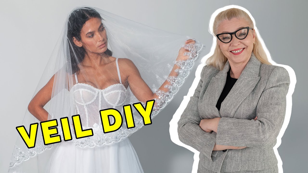 How to Make a Veil for Wedding Dresses | Veil DIY sewing tutorial - YouTube