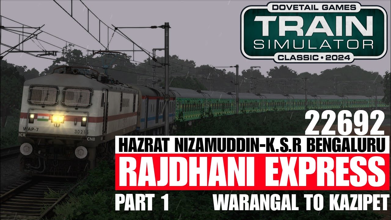 22692 Hazrat Nizamuddin-K.S.R Bengaluru Rajhdhani Express | TRAIN ...