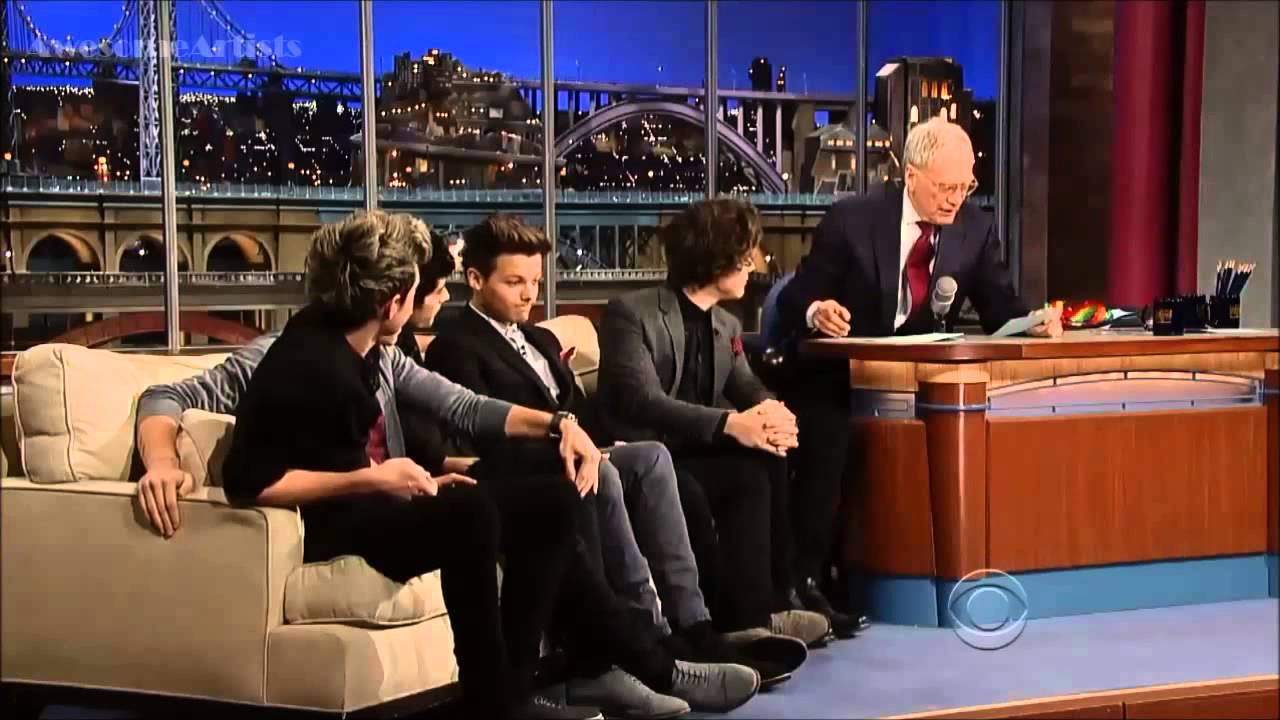 One Direction - David Letterman show 12/07/2012 (interview+little ...