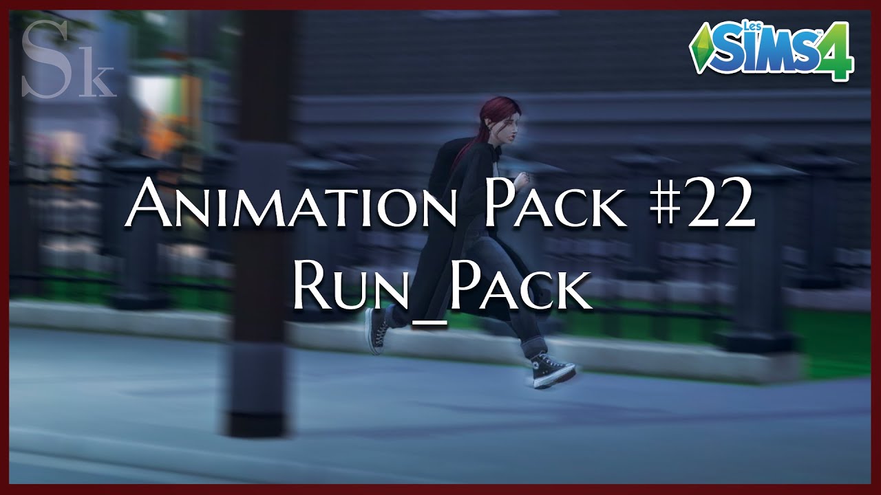 ANIMATION PACK#22 - RUN PACK | Sims 4 Animation (Download) - YouTube
