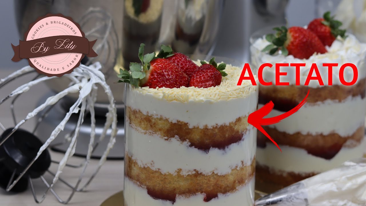 COMO MONTAR MINI BOLO NO ACETATO | MINI CAKE - YouTube