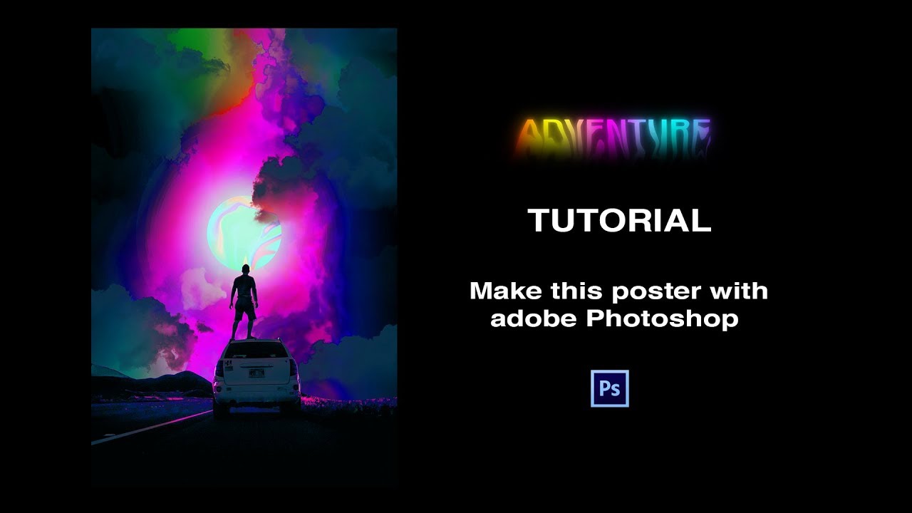 TUTORIAL - Make this poster with adobe Photoshop - YouTube