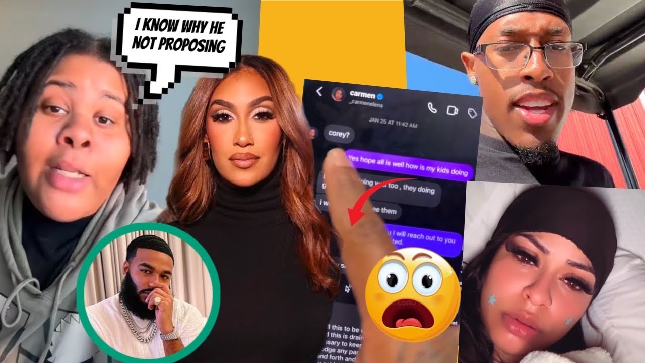 Carmen MAD after Corey LE@K personal TEXT MESSAGES 🥴 Queen Naija Sister ...