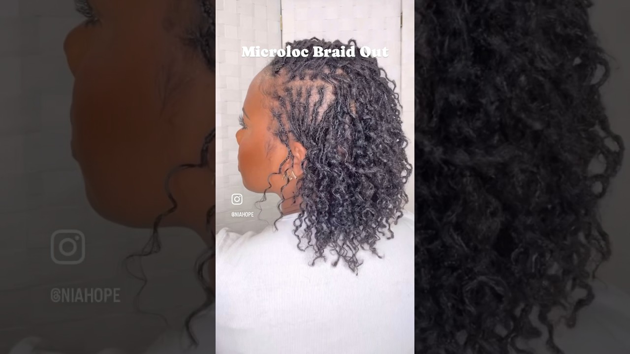 Microloc Braid Out | @NiaHope #naturalhair #microlocjourney # ...