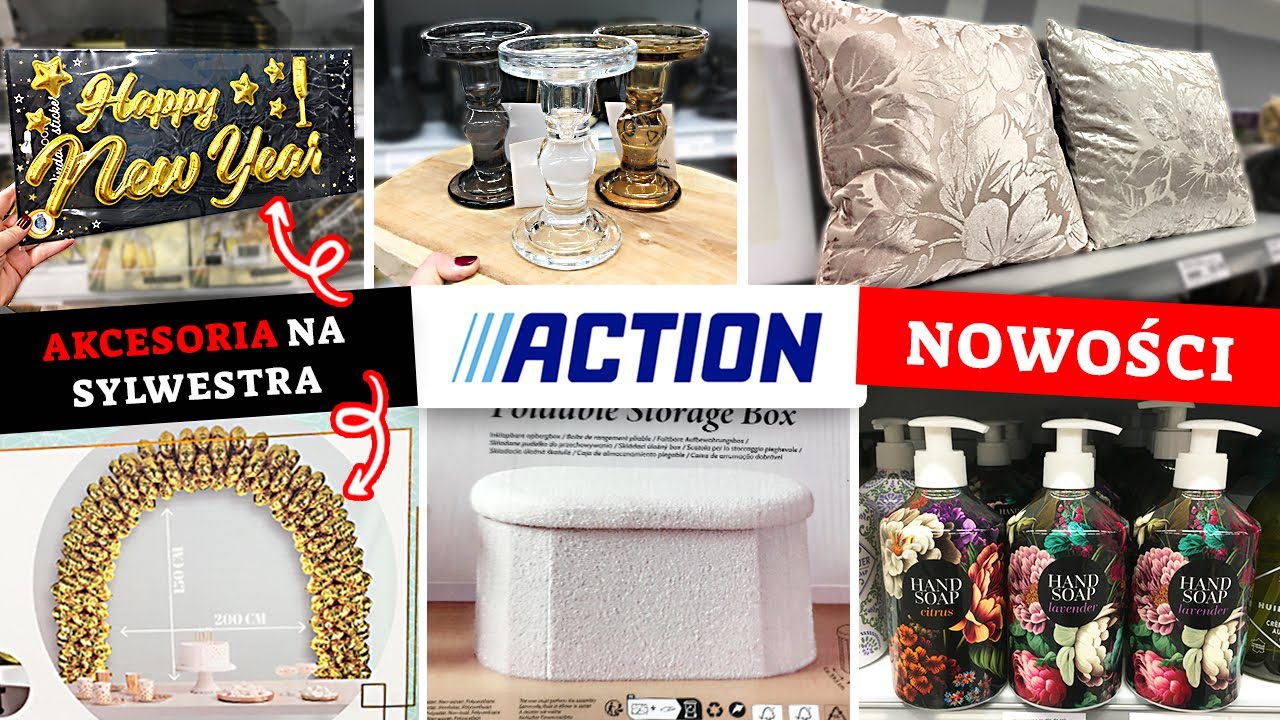 ACTION PUFA XXL 😍 NOWOŚCI!!! ️ PIĘKNE PODUSZKI I AKCESORIA NA SYLWESTRA ...