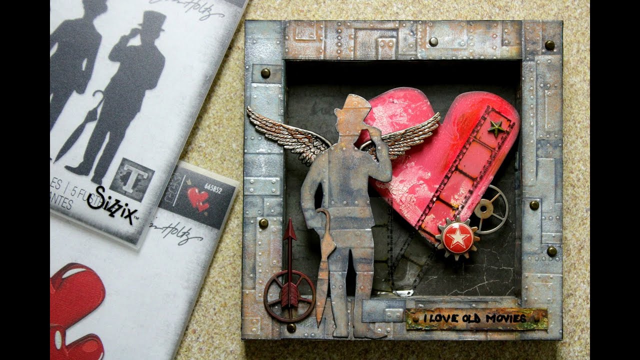 Steampunk Shadow Box, new collection 2023 GENTELMEN by Tim Holtz/Sizzix ...