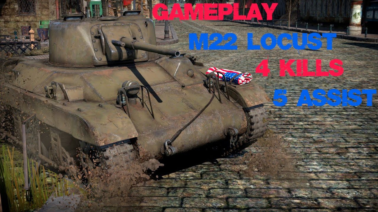 War Thunder ! TANK LEVE M22 LOCUST + M3 STUART - 4 TANKS DESTRUIDOS 5 ...
