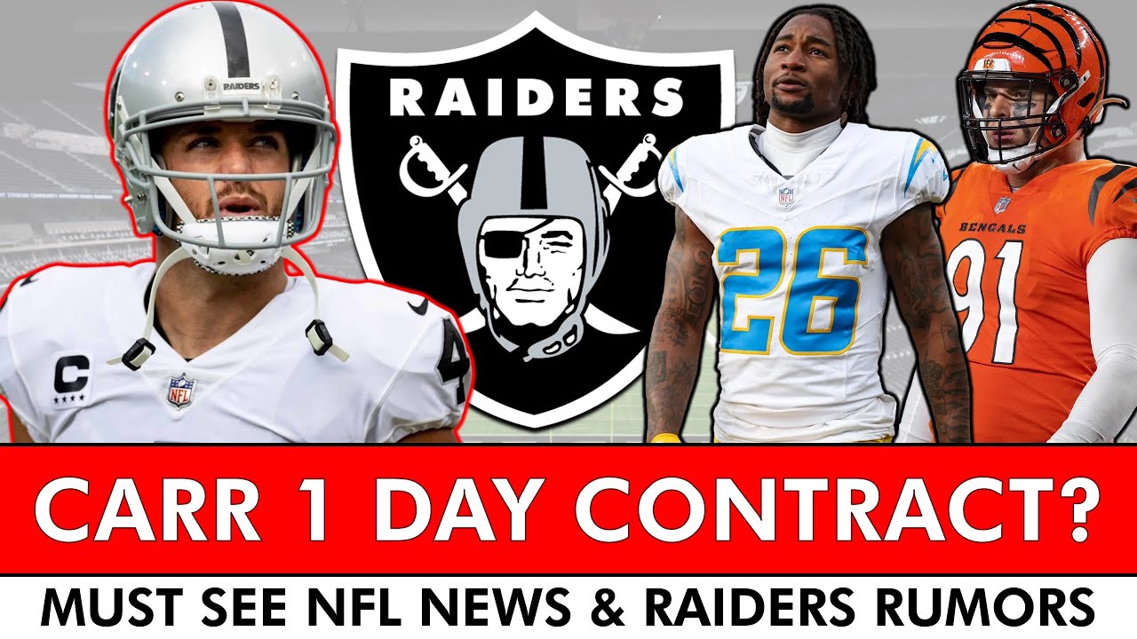 Derek Carr Raiders Rumors + NFL News On Asante Samuel Jr. & Trey ...