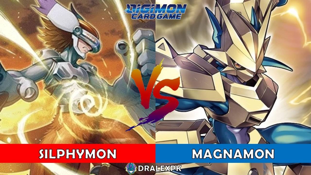 Digimon TCG | Silphymon E-02 | vs Magnamon (BT16) - YouTube