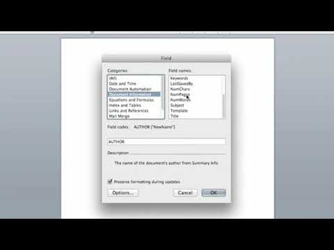 How to Insert a Counter Field for Numbering in Microsoft Word for Mac ...