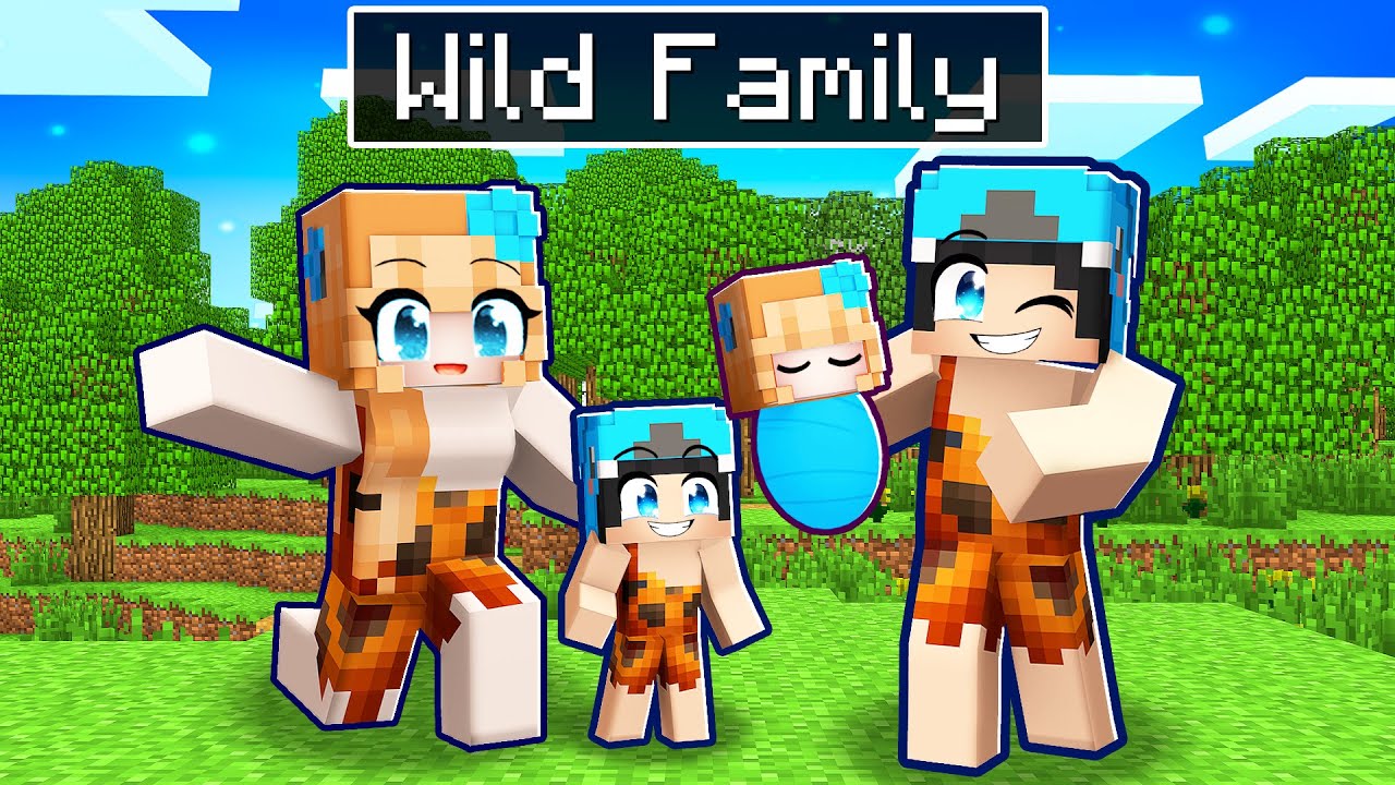 OMZ Having A WILD FAMILY in Minecraft! - Parody Story(Roxy and Lily ...