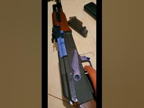 Renxiang AK Charging handle alternative (with Cyma CM046 3DP) - YouTube