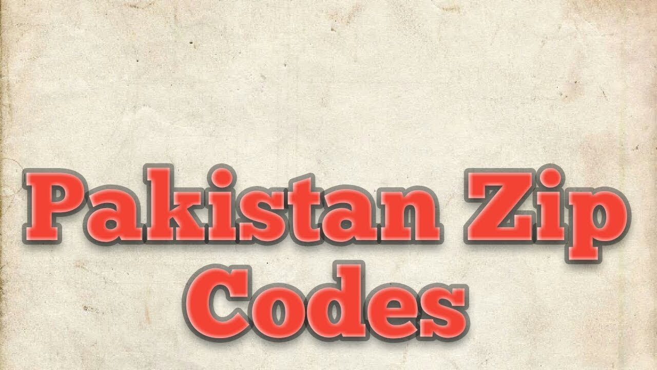 List Of All Postal Codes Of Pakistan - YouTube