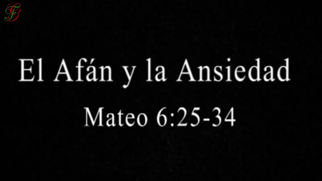 El AFAN Y LA ANSIEDAD DE LA VIDA - YouTube