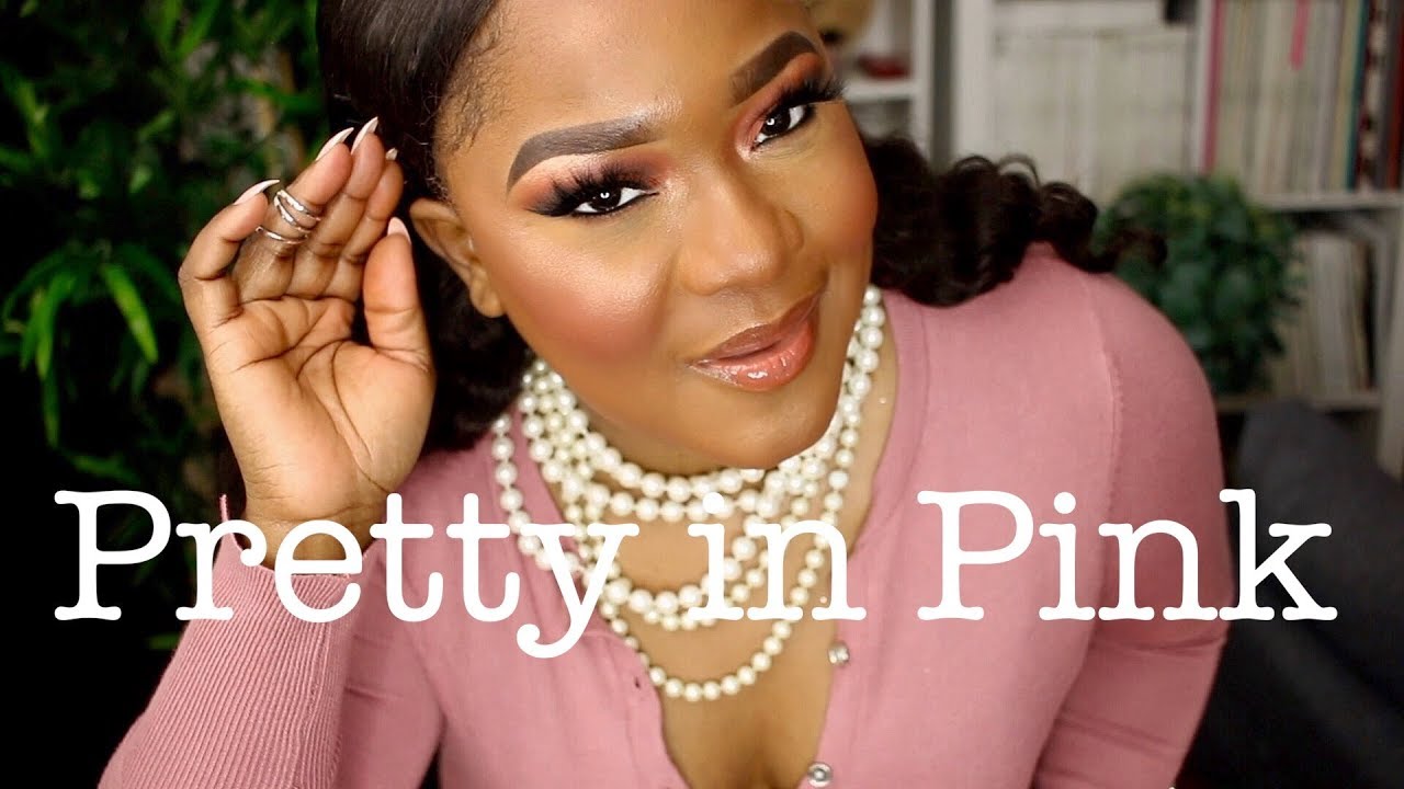 HOLIDAY MAKEUP TUTORIAL | PRETTY IN PINK | WOC - YouTube