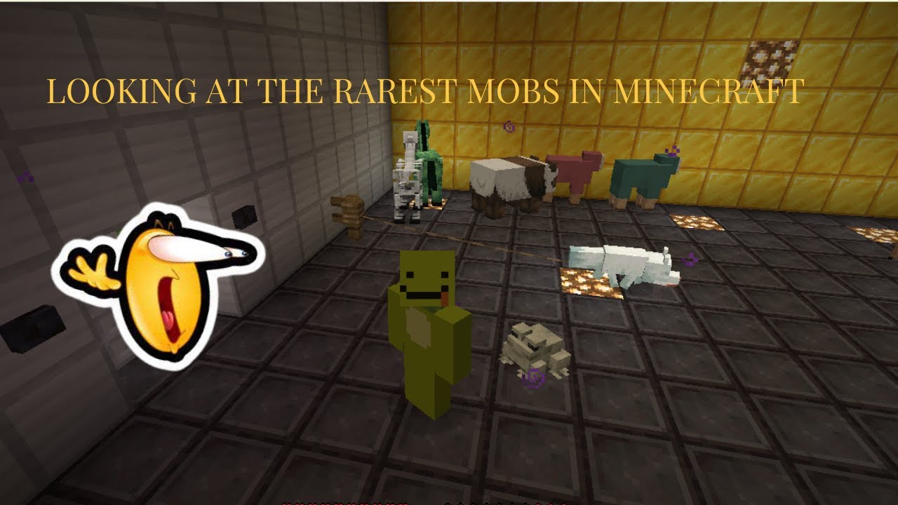 LOOKING AT THE RAREST MOBS IN MINECRAFT - YouTube
