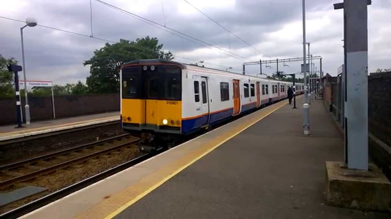London Overground Class 315 departing Theobalds Grove - YouTube