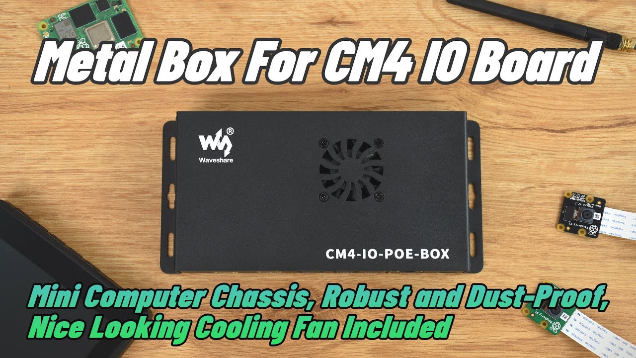 Waveshare CM4-IO-POE-BOX-A, PoE Mini-Computer Based On Raspberry Pi ...