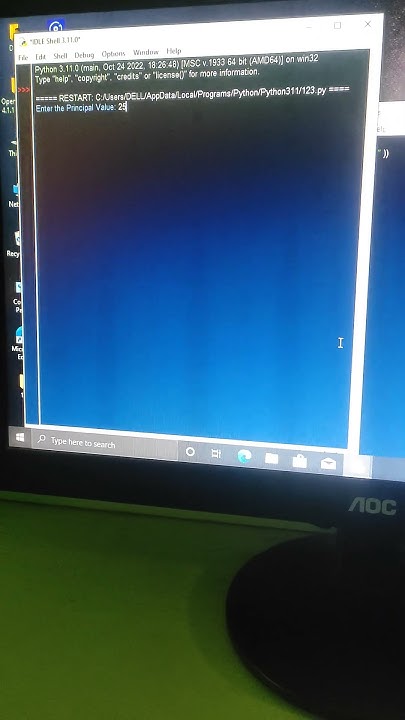 calculation of Compound interest in python - YouTube