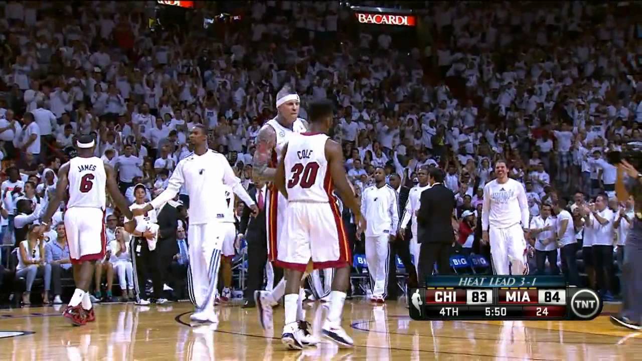Norris Cole Left Hand Dunk in Game 5 - YouTube