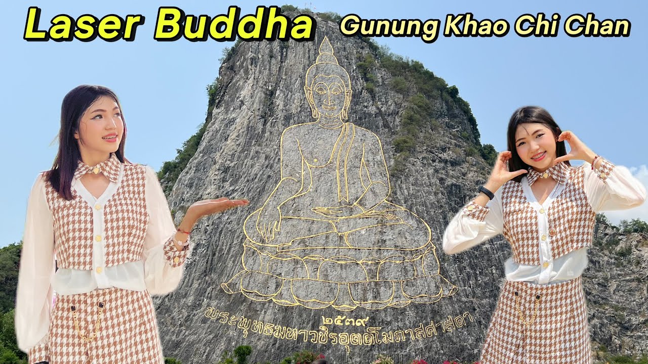 VLOG : Laser Buddha Pattaya | Gunung laser Buddha, Gunung Khao Chi Chan ...