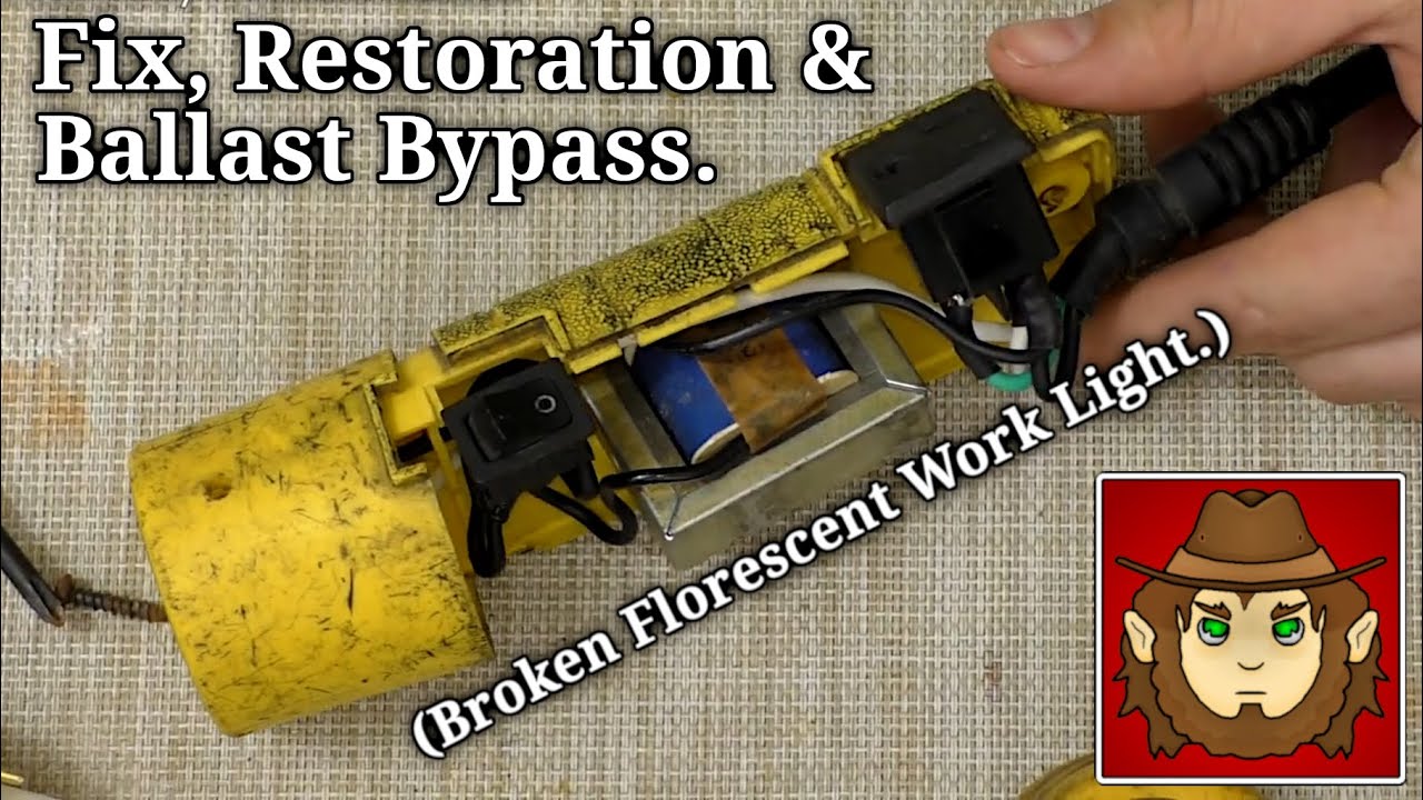 Fixing Ballasted Florescent & upgrading to LED Light. Restoration ...