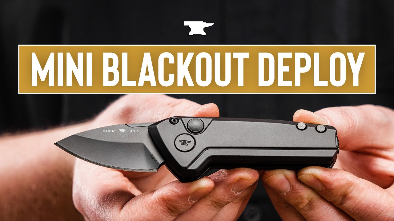 Buck's 839 Mini Deploy Blackout Pro - YouTube