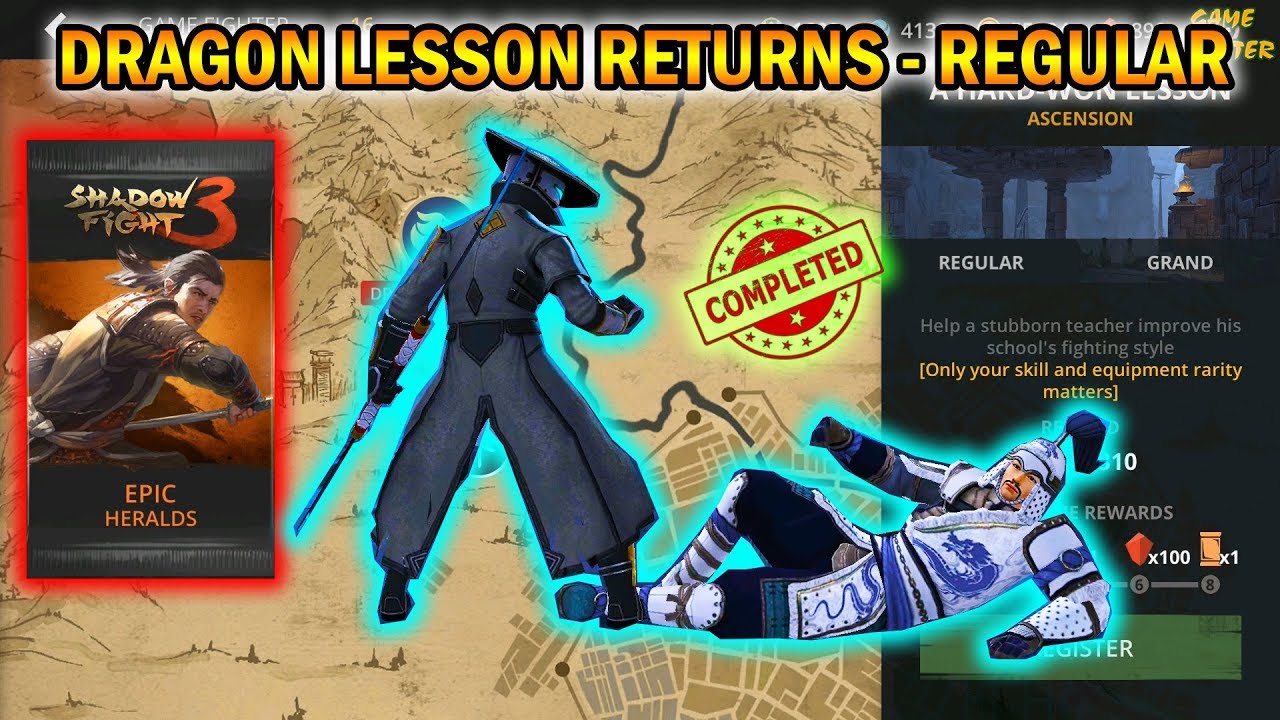 Shadow Fight 3 Event "Dragon Lesson" Returns - Regular Completed√ - YouTube