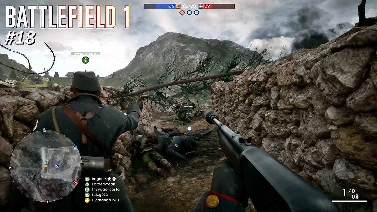 BATTLEFIELD 1™ Monte Grappa - DOM | Médico ★ M1907 SL + Granada de ...