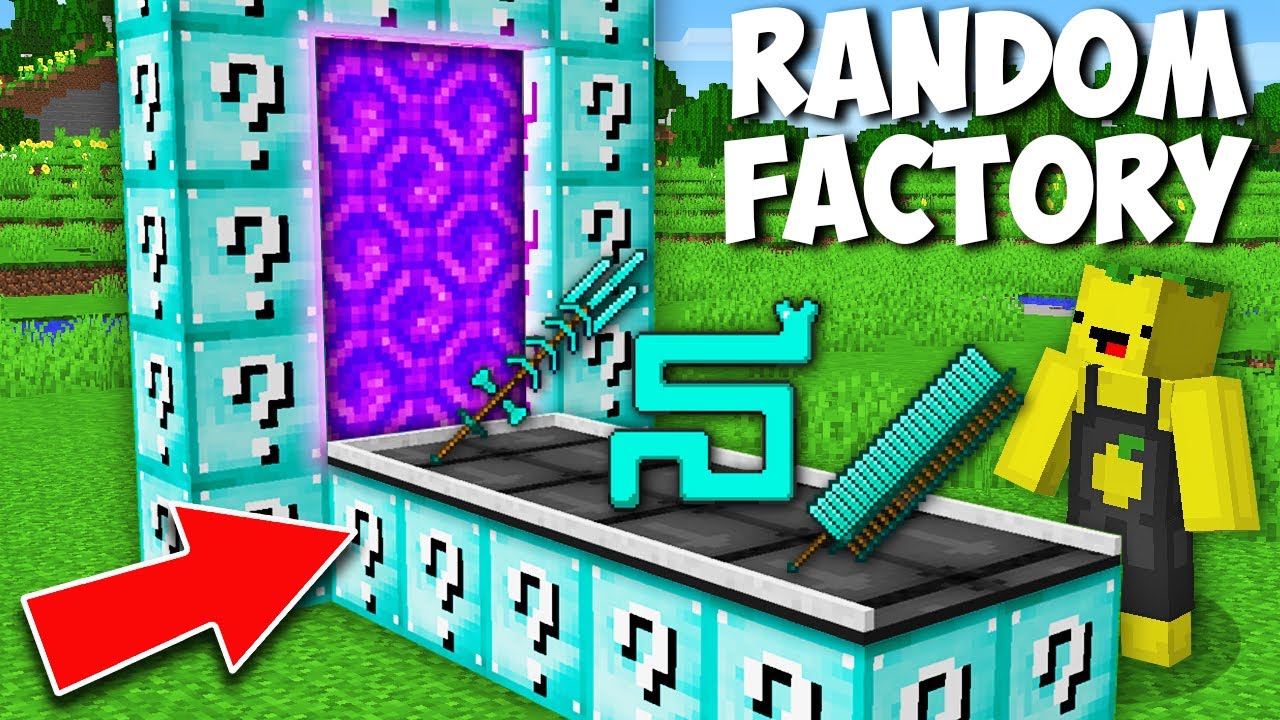 Why i BUILT A FACTORY OF RANDOM DIAMOND ITEMS in Minecraft ? NEW SECRET ...