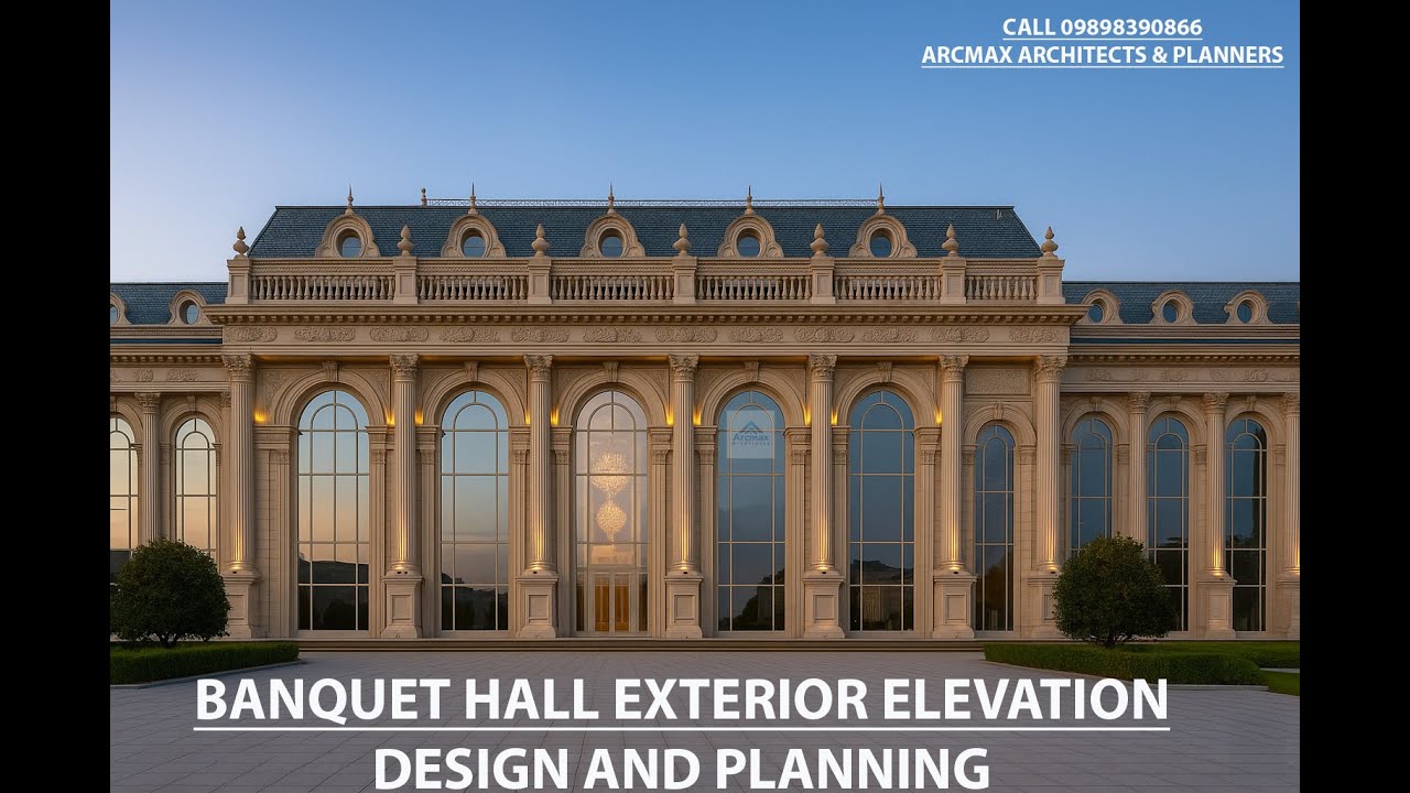 Neo Classical Banquet Hall Design & Front Elevation Ideas Perfect for ...
